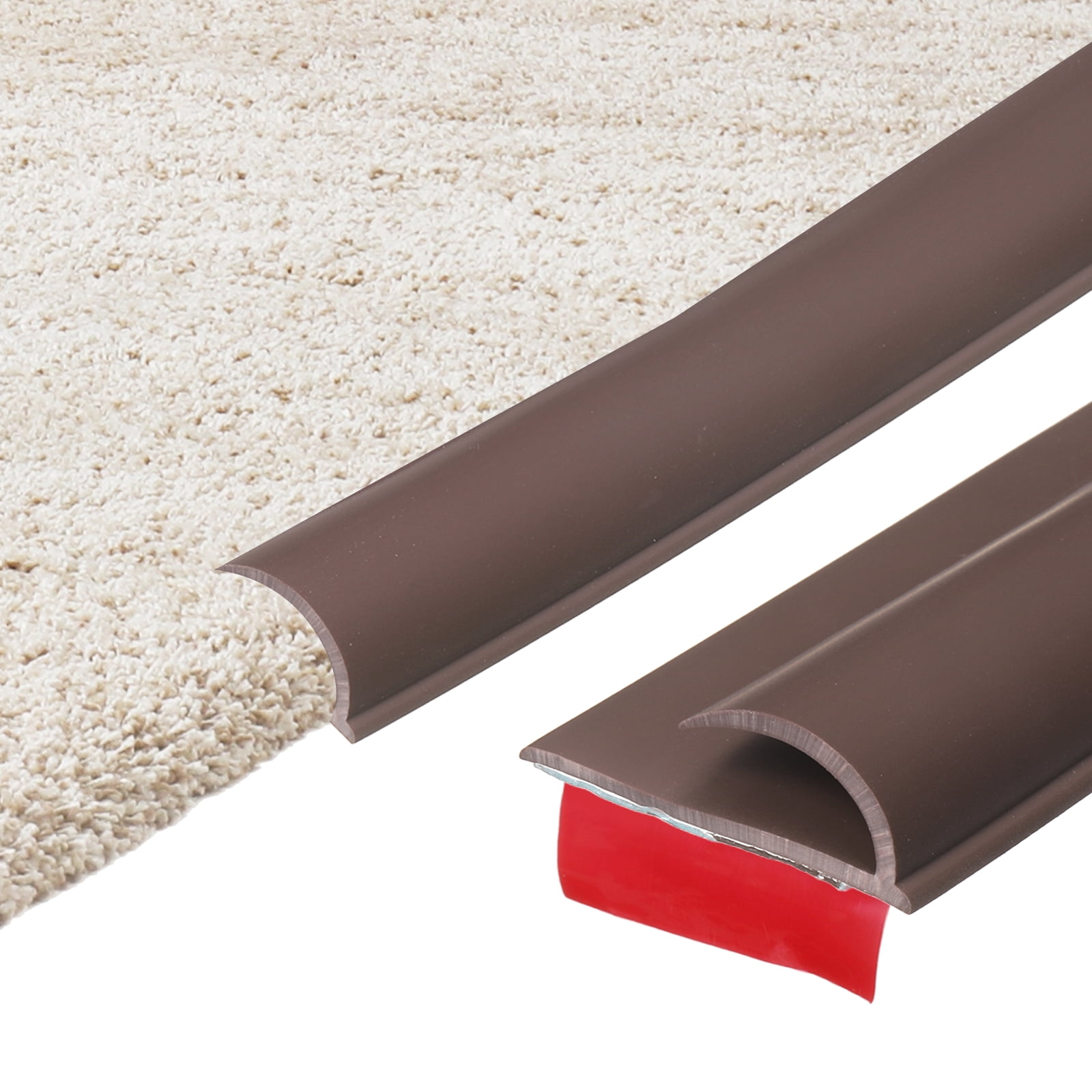 6.56Ft x 1.38" x 0.39" Carpet to Tile Transition Strip, Self-Adhesive ...