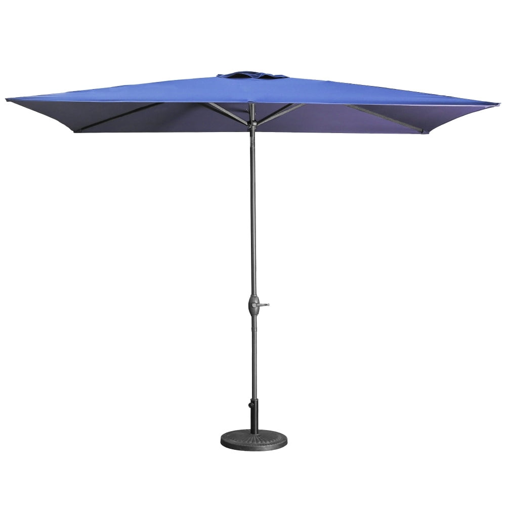 6.5FT x 10FT Large Outdoor Umbrella, High UV-resistant Polyester Canopy ...