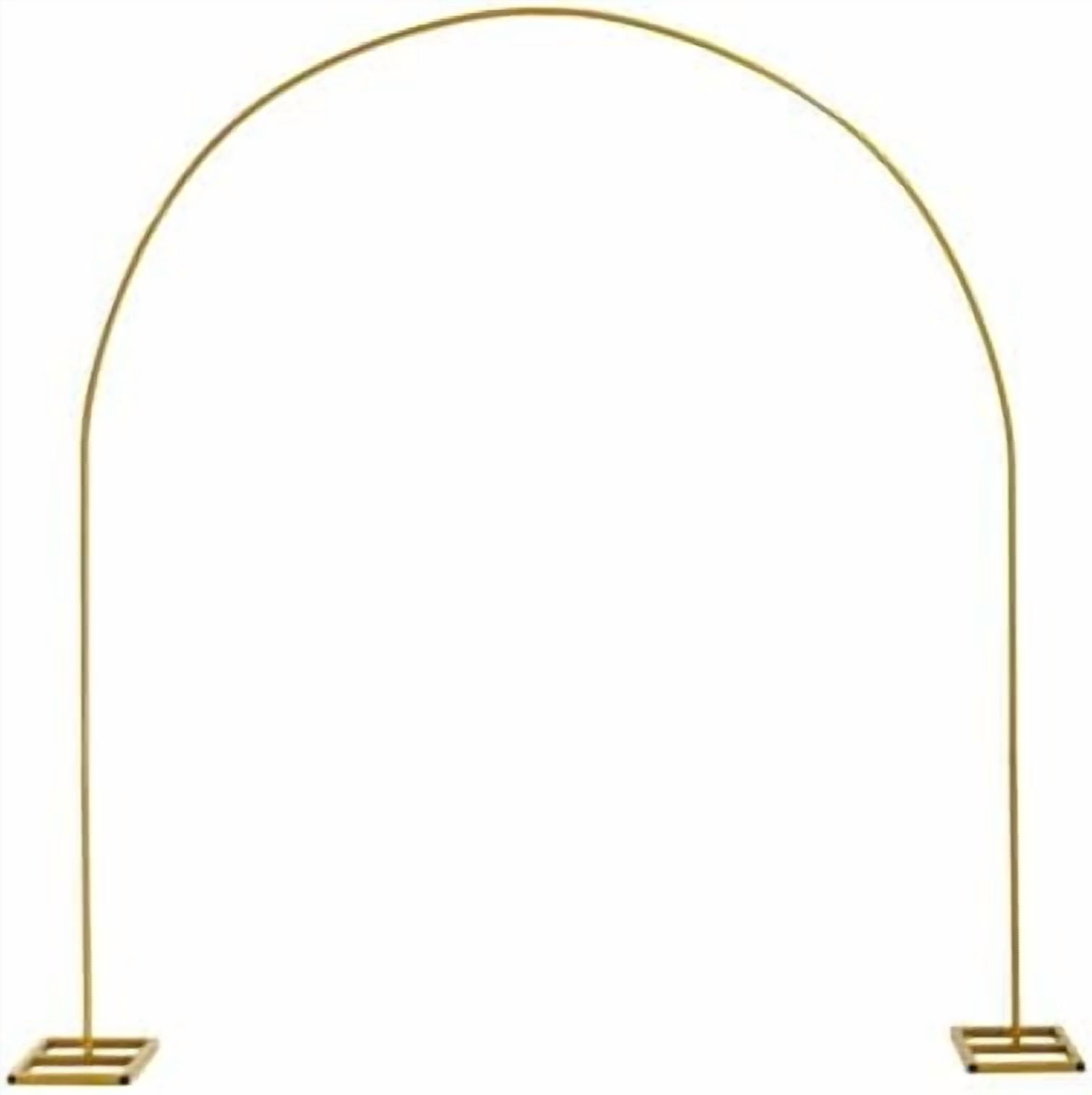 6.5FT x 7.3FT Gold Wedding Arch, Circle Balloon Arch Stand, Metal Arch ...