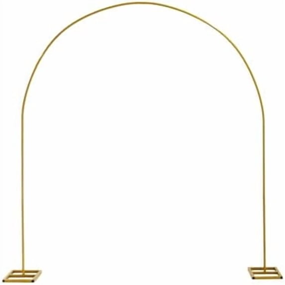 6.5FT x 7.3FT Gold Wedding Arch, Circle Balloon Arch Stand, Metal Arch ...