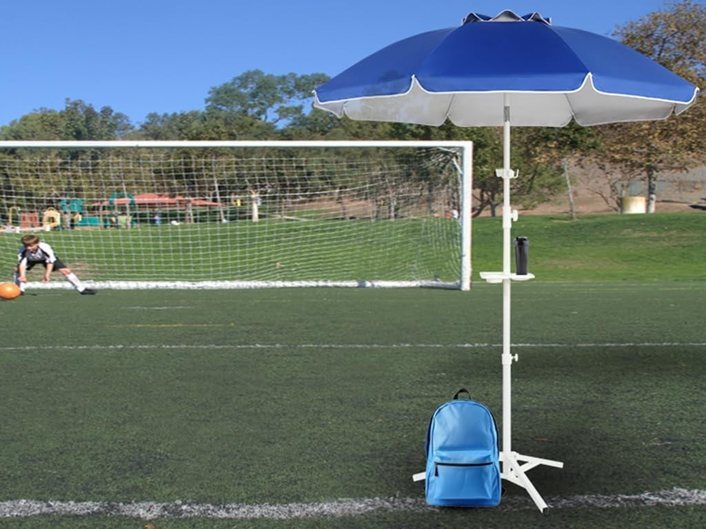 “6.5Ft Portable Sun Shade Umbrella with Stand and Water Weight Bag ...