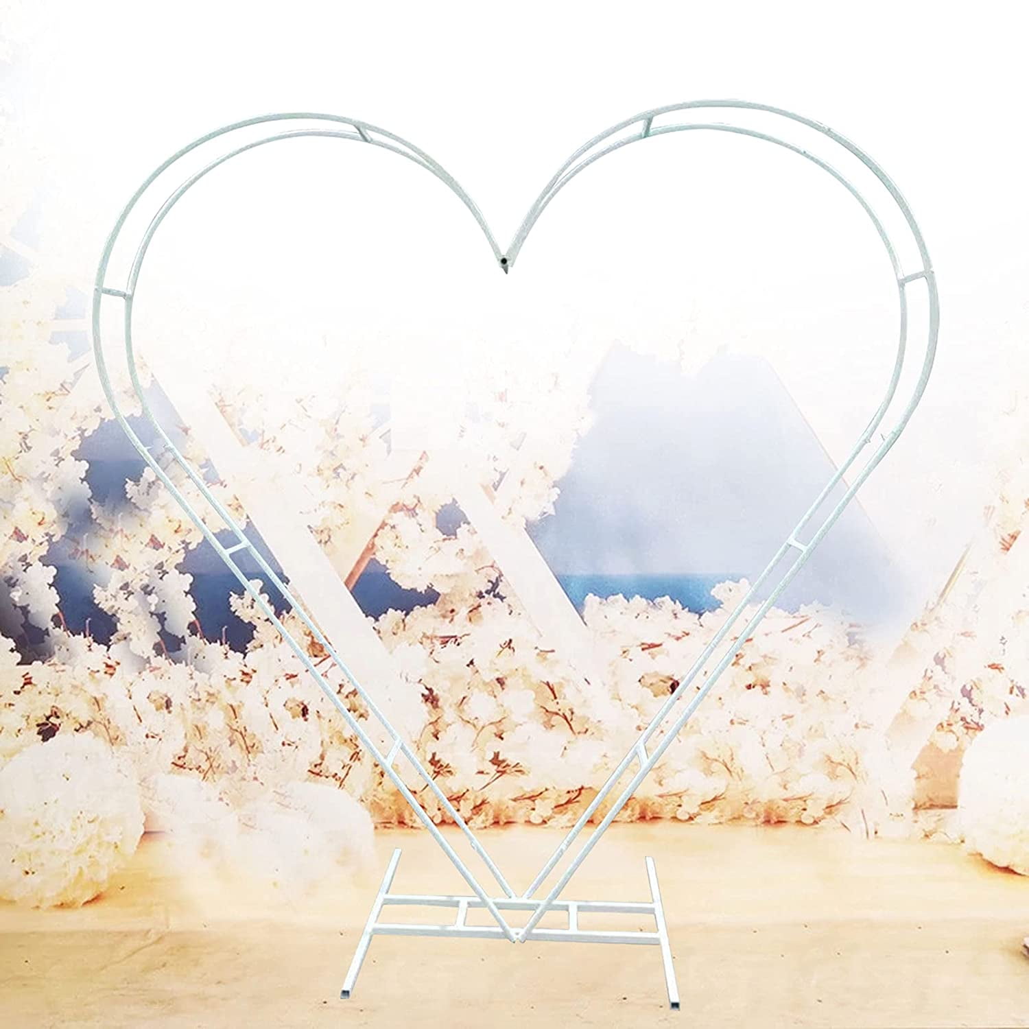 Heart Arch Heart-Shaped Wedding Arches For Ceremony Metal Balloon Arch ...