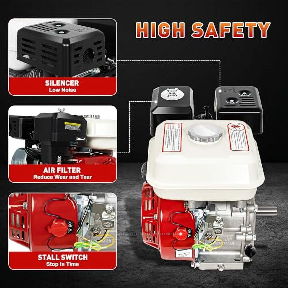 6.5HP 160CC Horizontal Shaft Gas Engine GX160 Gas Motor Engine ...