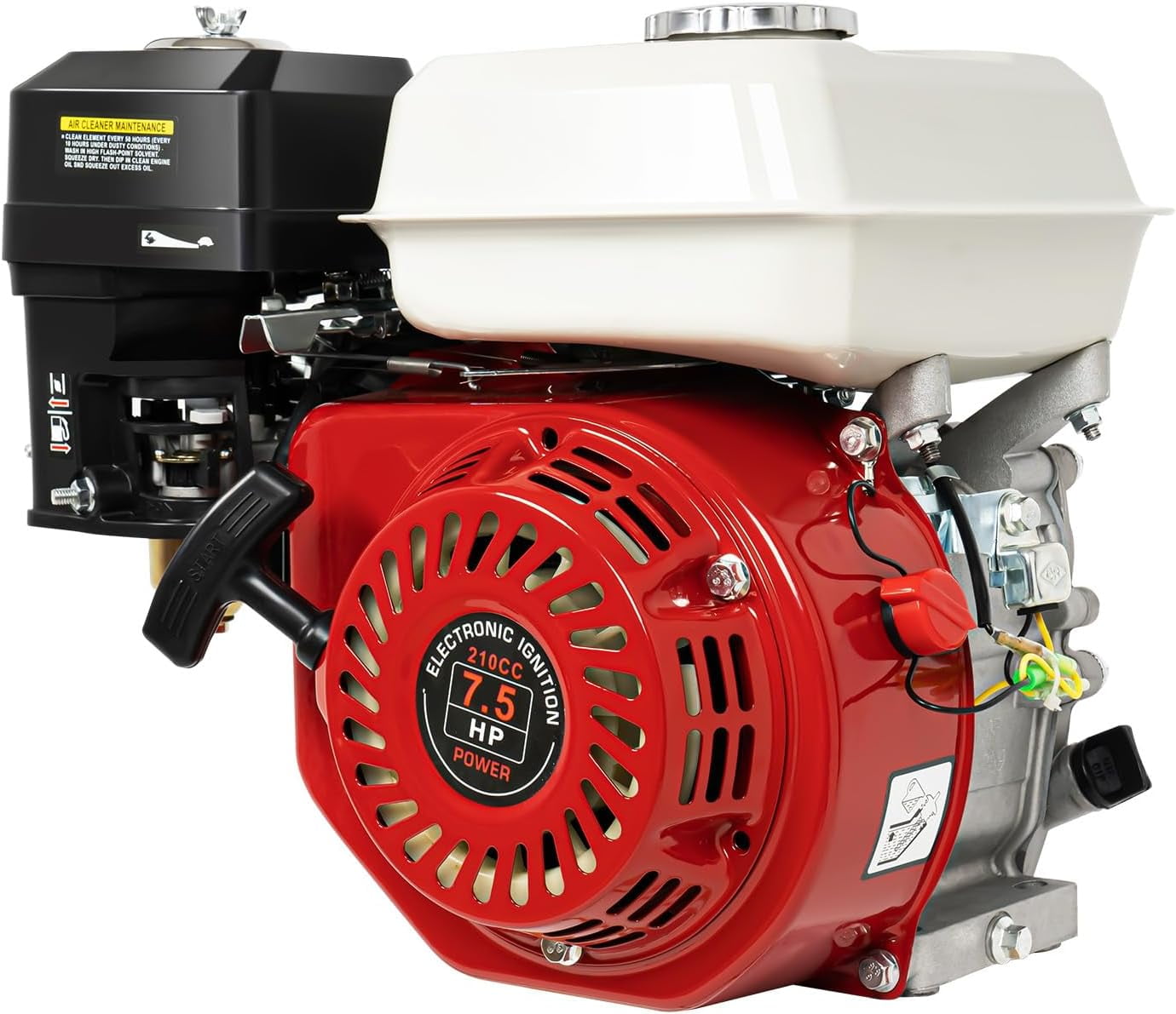 6.5HP 160CC Horizontal Shaft Gas Engine GX160 Gas Motor Engine ...