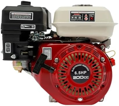 6.5HP Gasoline Engine, 200CC 4 Stroke Gas Engine OHV Air Cooled Pull ...