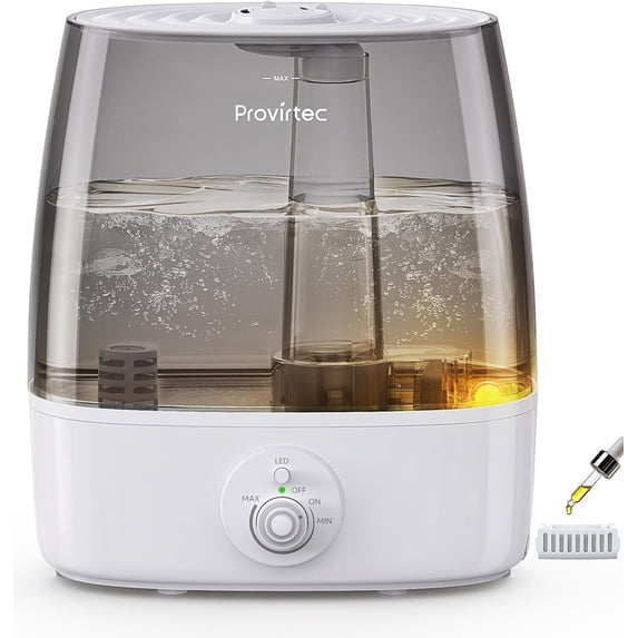 6.5L Stay Clean Tank Humidifier for Large Room, Low Maintenance, Top ...