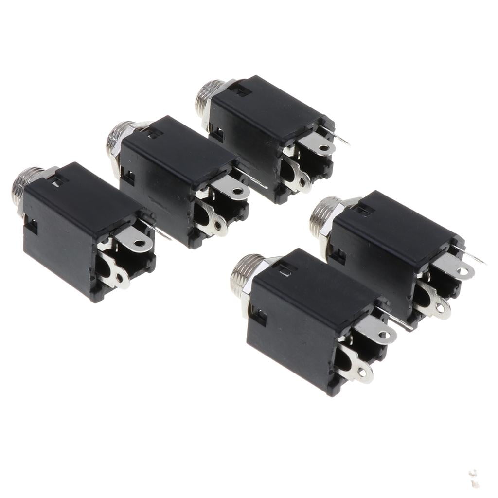 6.5MM Female Plating Stereo Panel Mount Solder Connector Terminals With ...