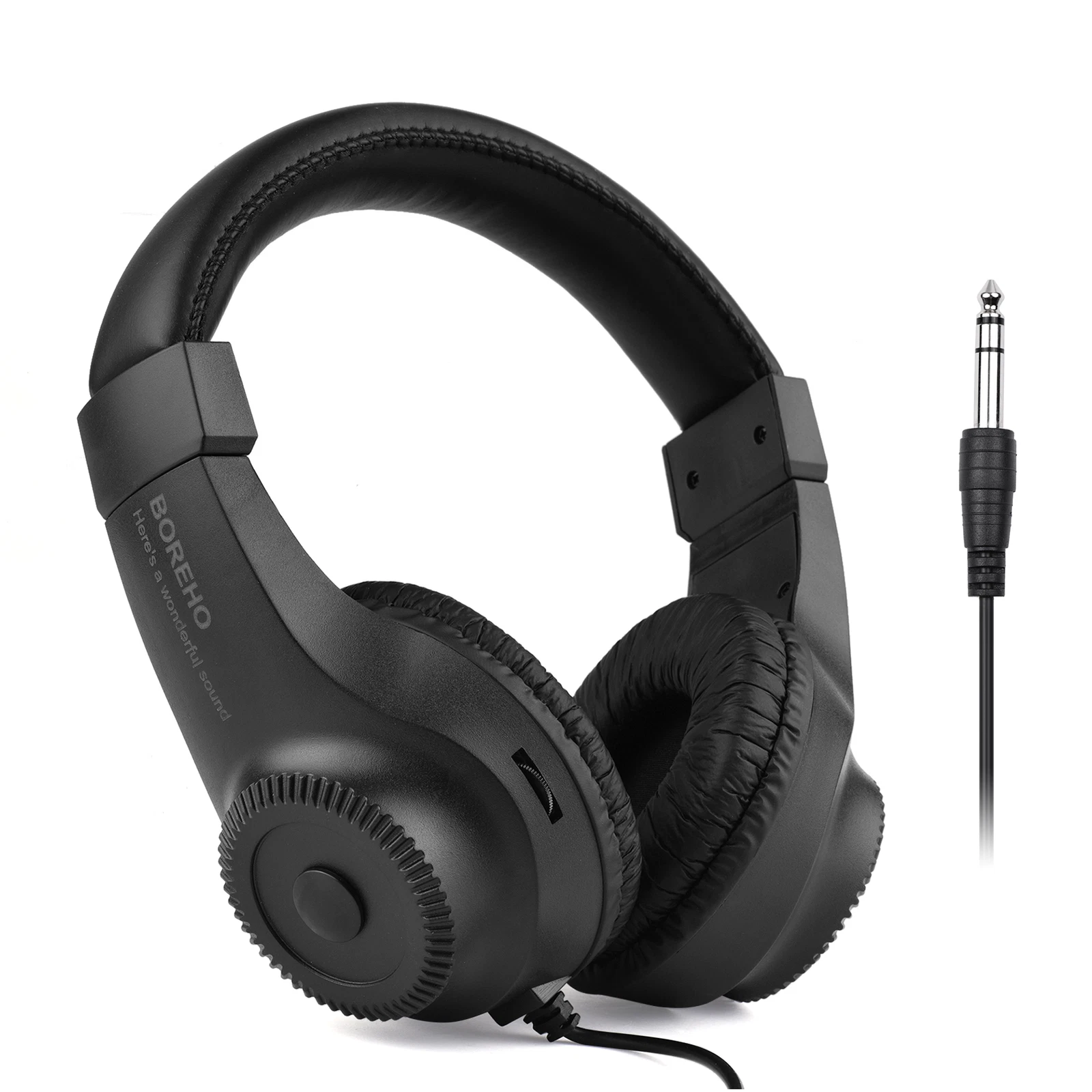 6.5mm Wired Over Ear Headphones Studio Monitor Stereo Headsets for ...