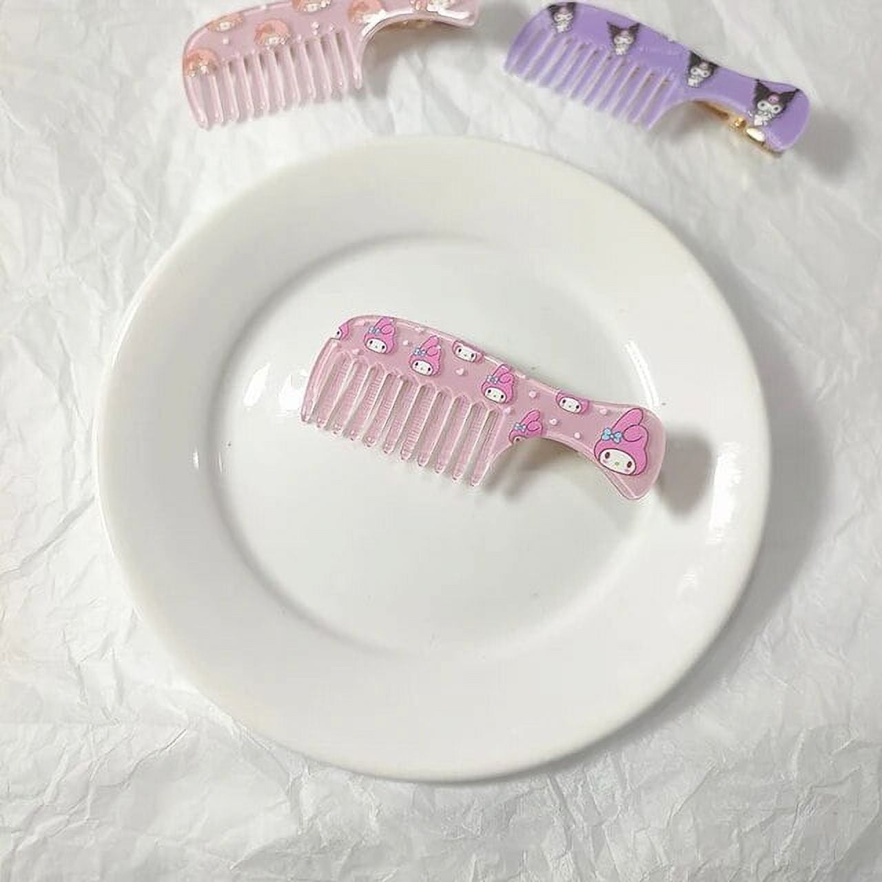 6.5cm Sanrio Small Comb Accessories Anime Hello Kitty Kuromi ...