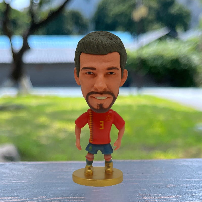 6.5cm Soccer Star Figure Mini Football Player Car Ornaments Collection ...