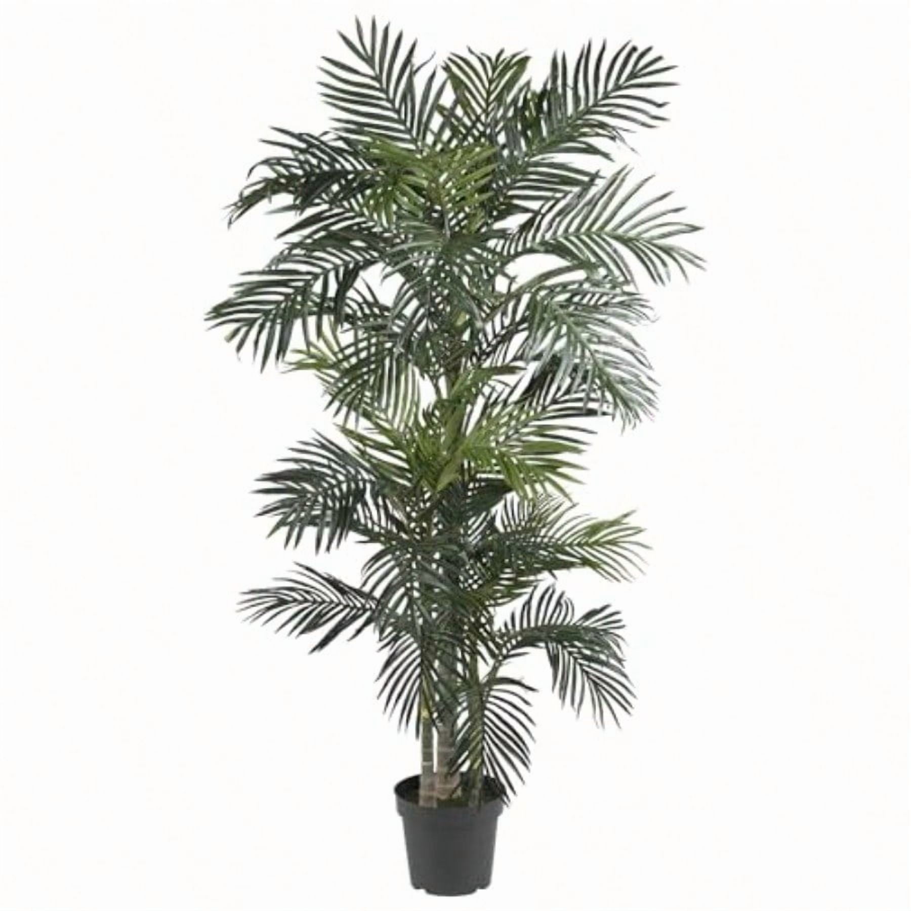 6.5ft 78 Golden Cane Artificial Palm Tree Lifelike Indoor Silk Palm ...