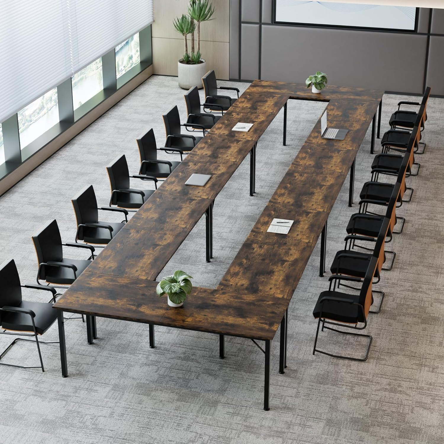 6.5ft Conference Table with Flexible Configuration,Conference Room ...