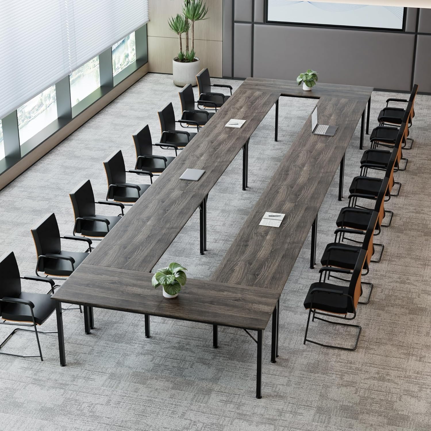 6.5ft Conference Table with Flexible Configuration,Conference Room ...