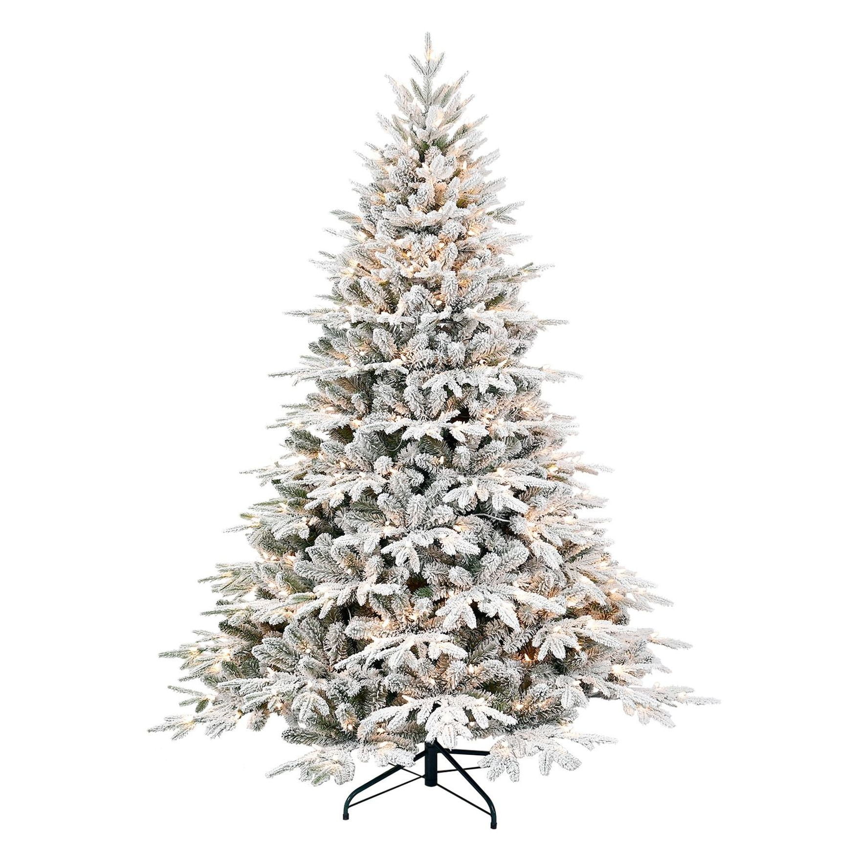 6.5ft PE/PVC mixed flocking automatic tree Steel Wire+Wire ...