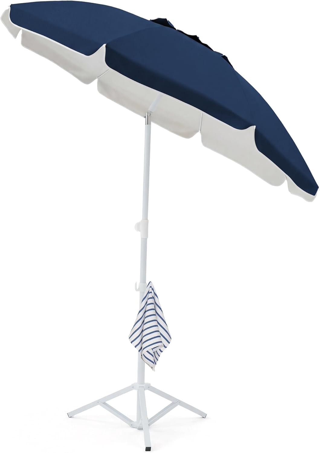 6.5ft Sun Shade Umbrellas, Portable Umbrella with Stand, Lightweight ...