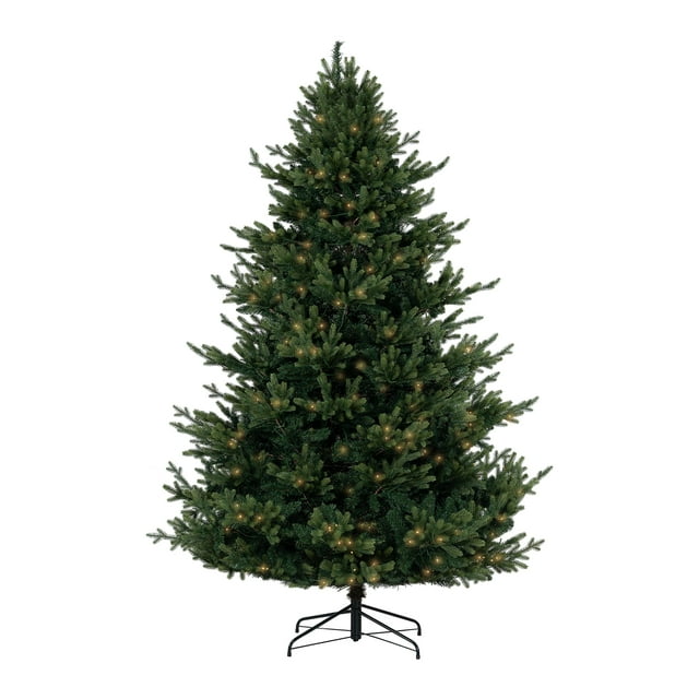 6.5ft Traditional Christmas Tree with Lights, Tree Prelit with 3156 ...