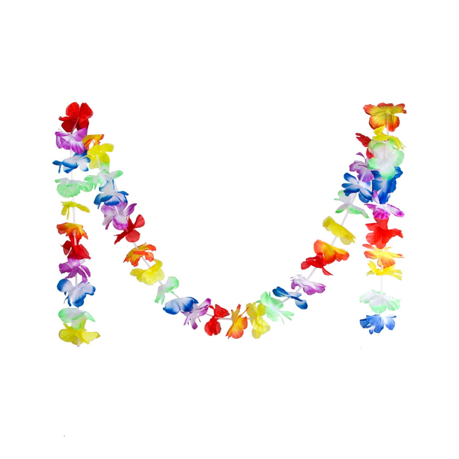 6.5ft Tropical Hawaiian Flower Lei Garland Hibiscus Flower Garlands for ...