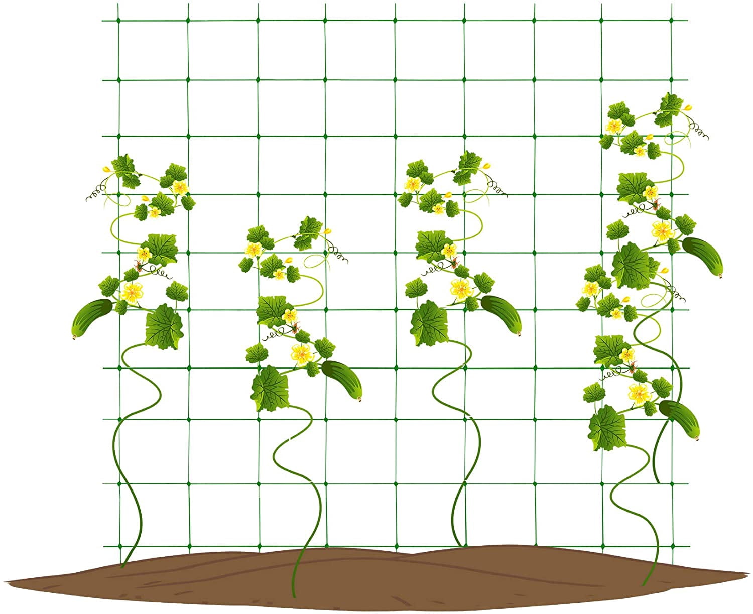 6.5ft x 328ft Plastic Trellis Net Plants Netting Plants Support Trellis ...