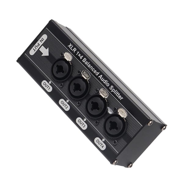 6.5mm 3Pin Balanced 1 In 4 Out Sound Distributor Support Digital Analog ...