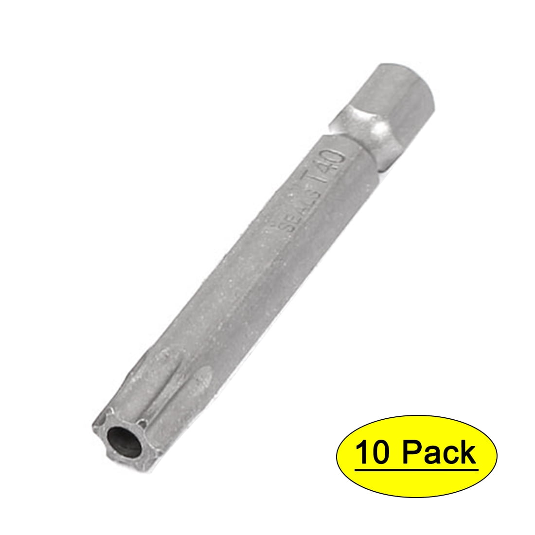 6.5mm Point TT40 Magnetic Security Torx Screwdriver Bits Gray 10 Pcs ...