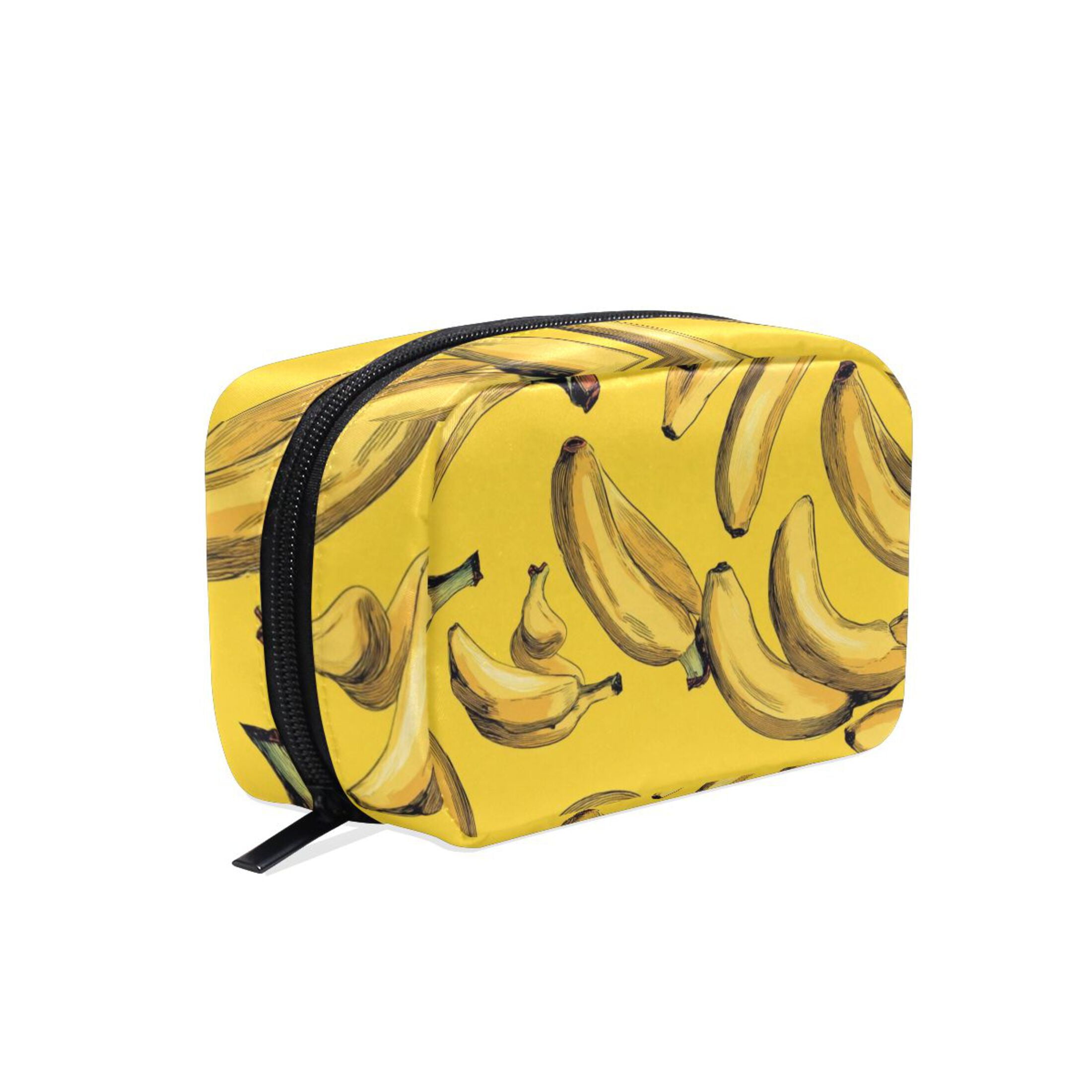 6.5x2.5x4 In Printed Makeup Bag Organizer with 5 Compartments Travel ...