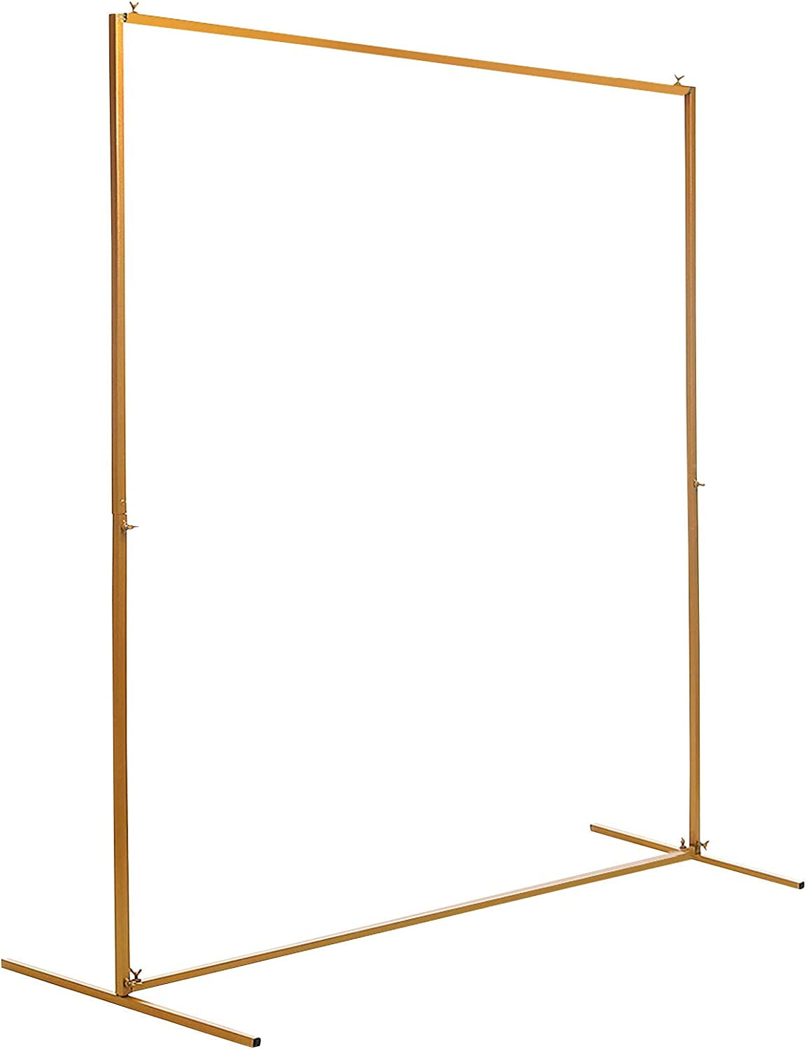 6.5x4.9ft Backdrop Metal Wedding Arch Stand Gold Door Background ...