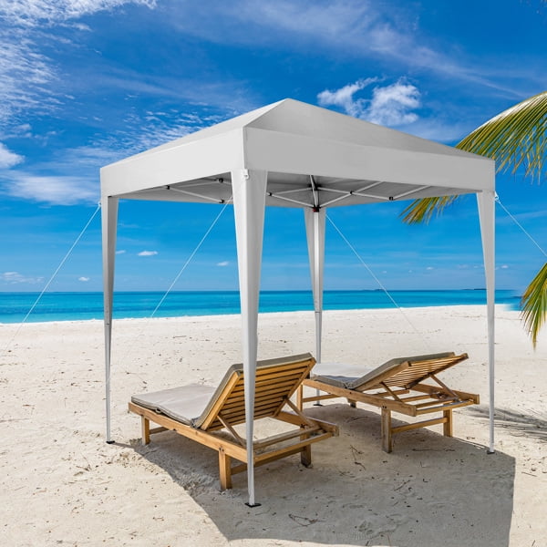 6.5x6.5ft Pop Up Canopy Tent, Outdoor Tent Canopy Foldable Portable ...