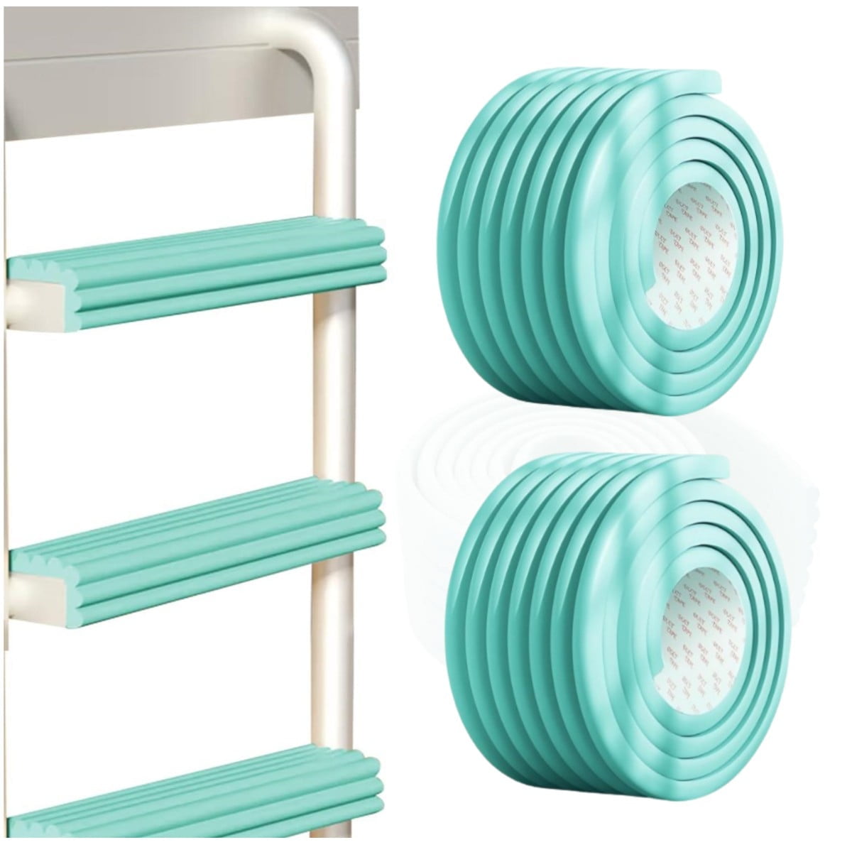 6.6 FT Green Bunk Bed Ladder Pads Foam Sponge Soft Corner Protectors ...