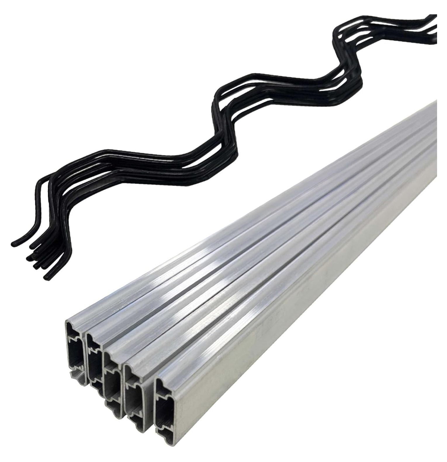 6.6 FT Spring Wire and Lock Channel 10/20 Packs Aluminum Alloy Lock ...