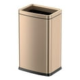 6.6 Gallon/25L Large Gold Trash Can, Kitchen Garbage Can, Stainless ...