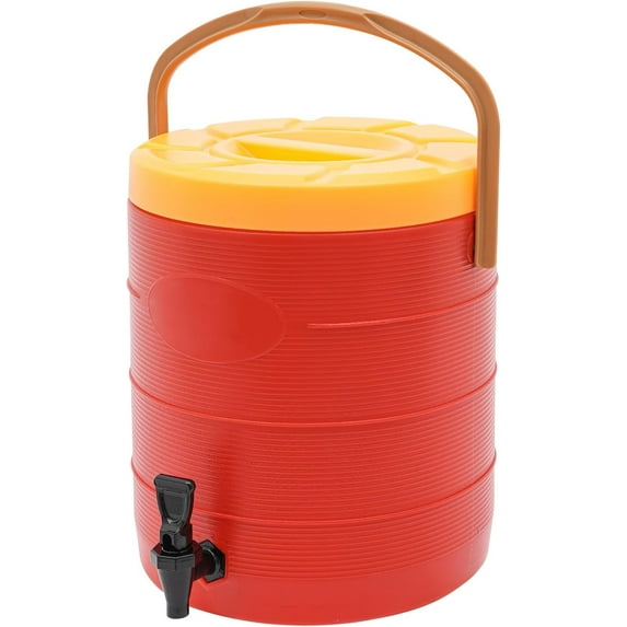 6.6 Gallon Insulated Beverage Cooler Hot Cold Water Cooler with Spout ...