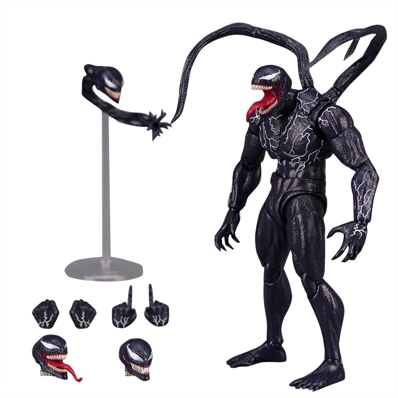 6.6" Venom Action Figure Collectible Venom Doll Model PVC Toy Joints ...