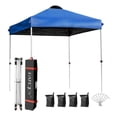 6.6 x 6.6 ft Pop-up Canopy Tent - Outdoor Shade Shelter with Roller Bag ...