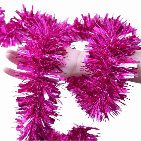 6.66/33.3 FT Feet Heart Tinsel Garland Valentines Day Easter St ...