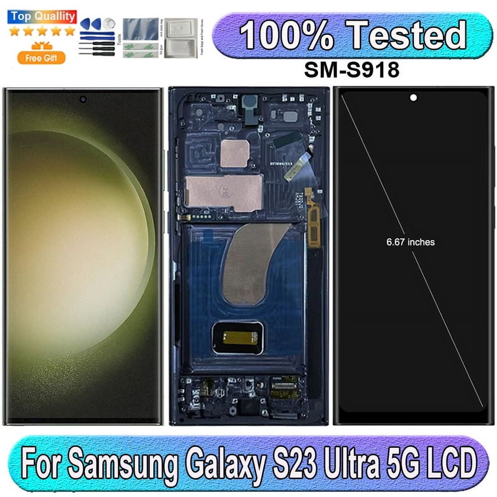 6.67”OLED For Samsung Galaxy S23 Ultra 5G Lcd Display Touch Screen With Frame Support S Pen ...