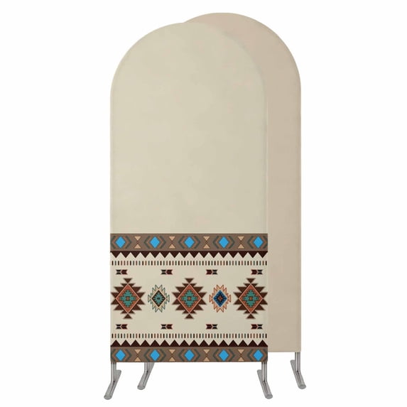 6.6FT Arch Backdrop Covers, Boho Southwest Wedding Arch Cover Stretchy ...