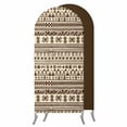 6.6FT Arch Backdrop Covers, Boho Wedding Arch Cover Stretchy, Beige ...