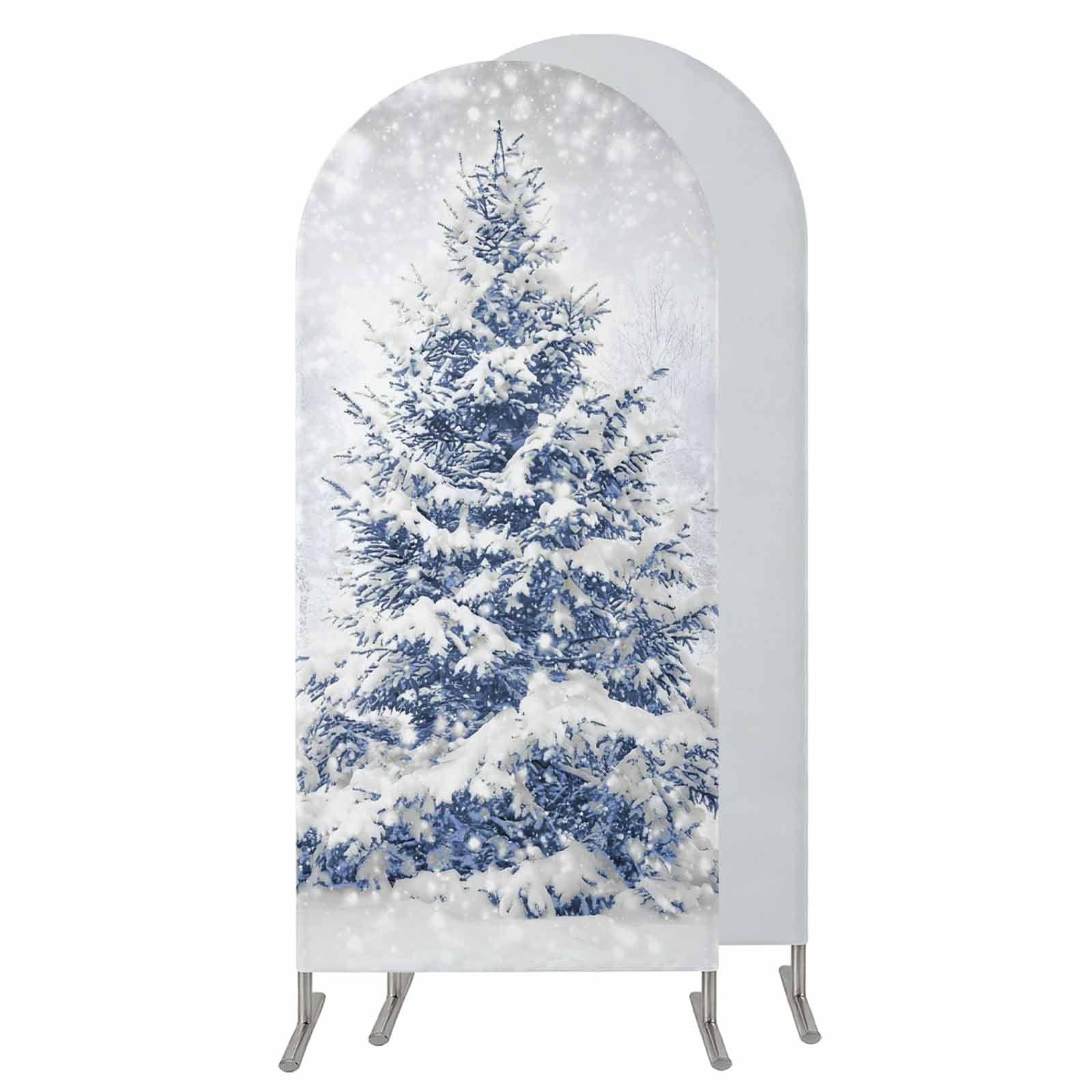 6.6FT Arch Backdrop Covers, Christmas Tree Wedding Arch Cover Stretchy ...