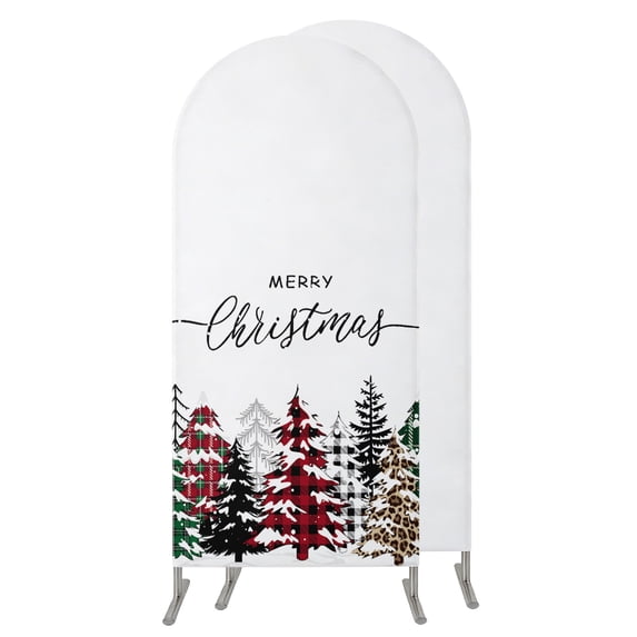6.6FT Arch Backdrop Covers, Christmas Tree Wedding Arch Cover Stretchy ...
