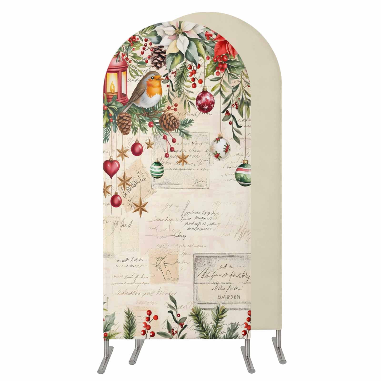 6.6FT Arch Backdrop Covers, Christmas Wedding Arch Cover Stretchy, Xams ...