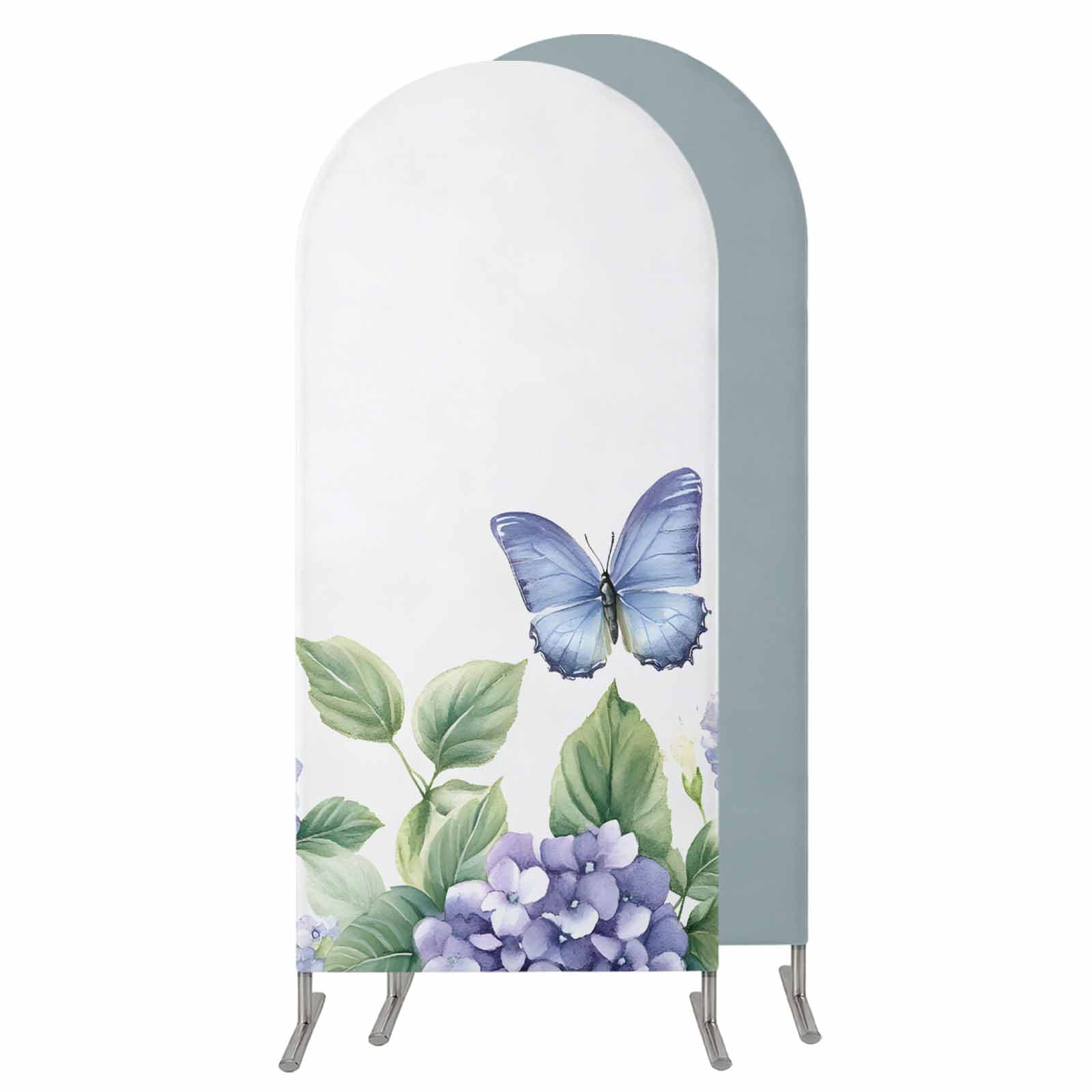 6.6FT Arch Backdrop Covers, Flower Butterfly Wedding Arch Cover ...