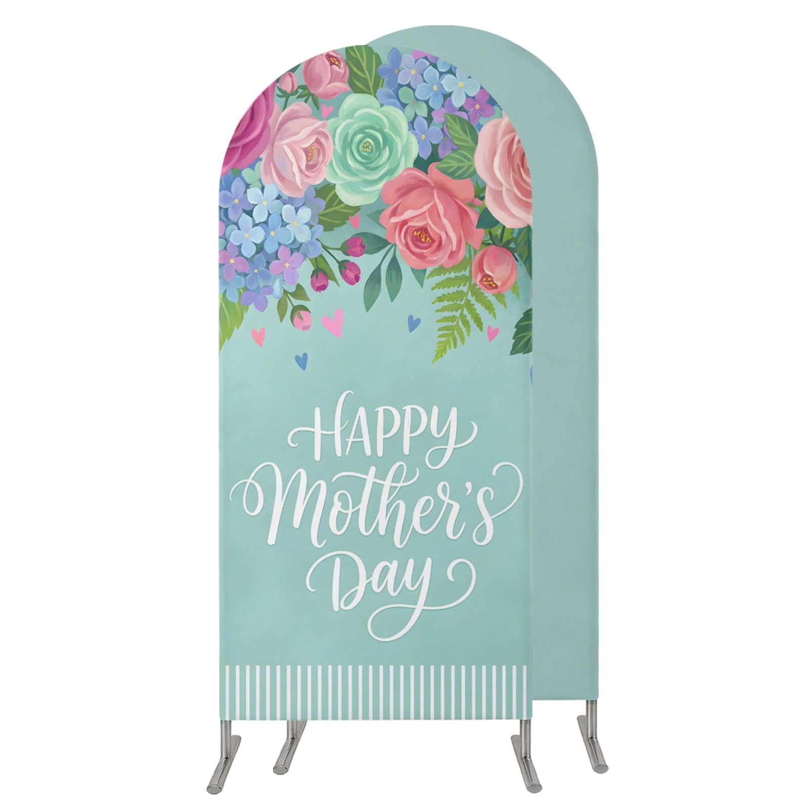 6.6FT Arch Backdrop Covers, Mother's Day Wedding Arch Cover Stretchy ...