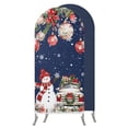 6.6FT Arch Backdrop Covers, Navy Blue Christmas Wedding Arch Cover ...