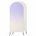 6.6FT Arch Backdrop Covers, Ombre White Wedding Arch Cover Stretchy ...