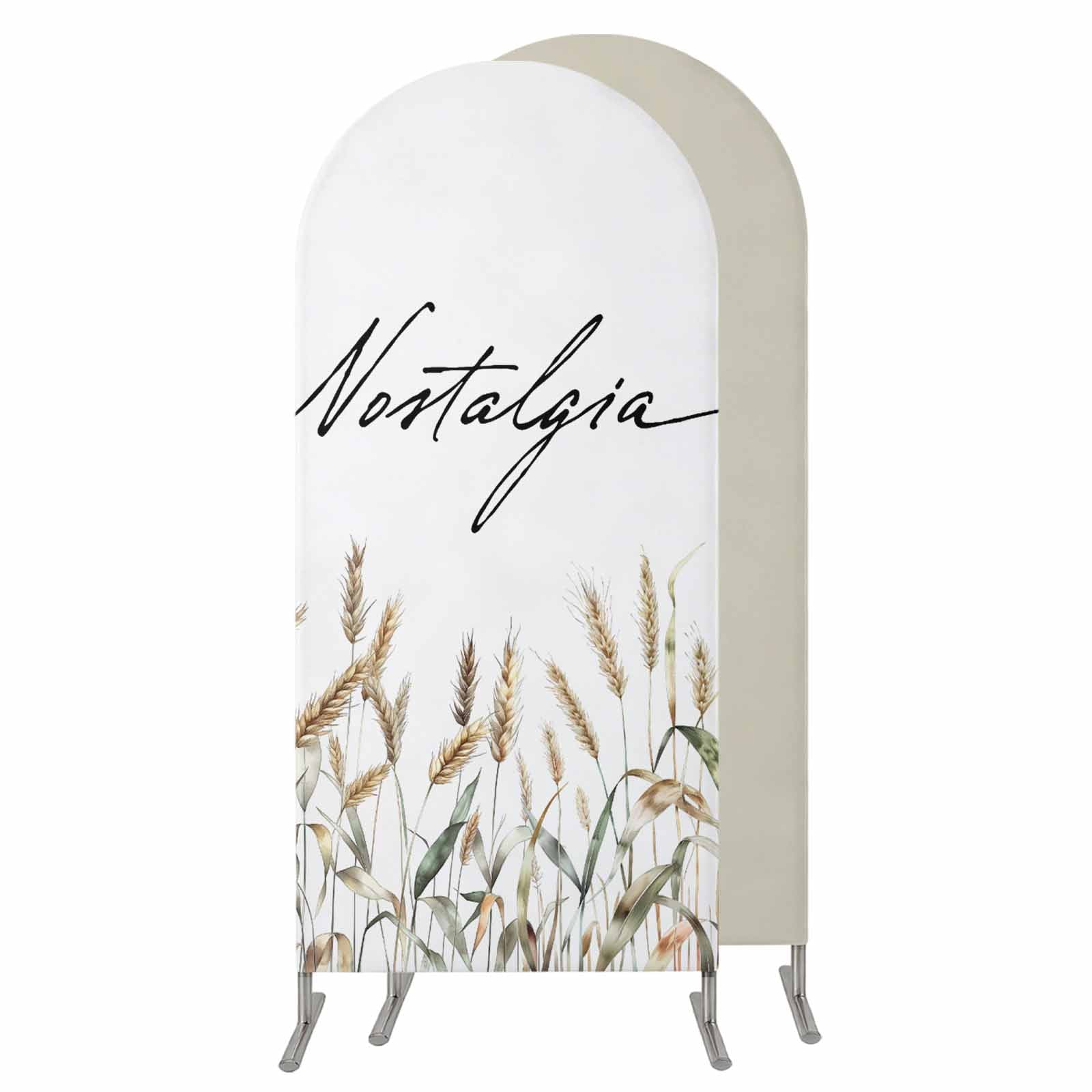 6.6FT Arch Backdrop Covers, Pastoral Botanical Wedding Arch Cover ...
