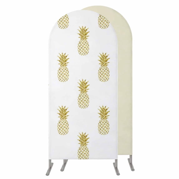 6.6FT Arch Backdrop Covers, Pineapple Wedding Arch Cover Stretchy ...