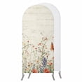 6.6FT Arch Backdrop Covers, Retro Spring Floral Wedding Arch Cover ...
