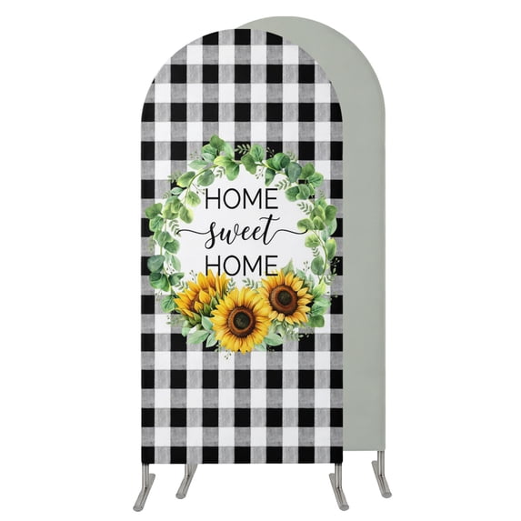 6.6FT Arch Backdrop Covers, Sweet HOME Wedding Arch Cover Stretchy ...