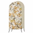 6.6FT Arch Backdrop Covers, Vintage Orange Flower Wedding Arch Cover ...
