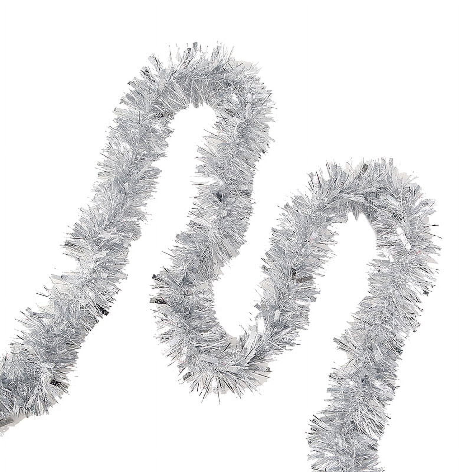 6.6FT Christmas Tinsel Garland, Metallic Tinsel Twist Garland ...
